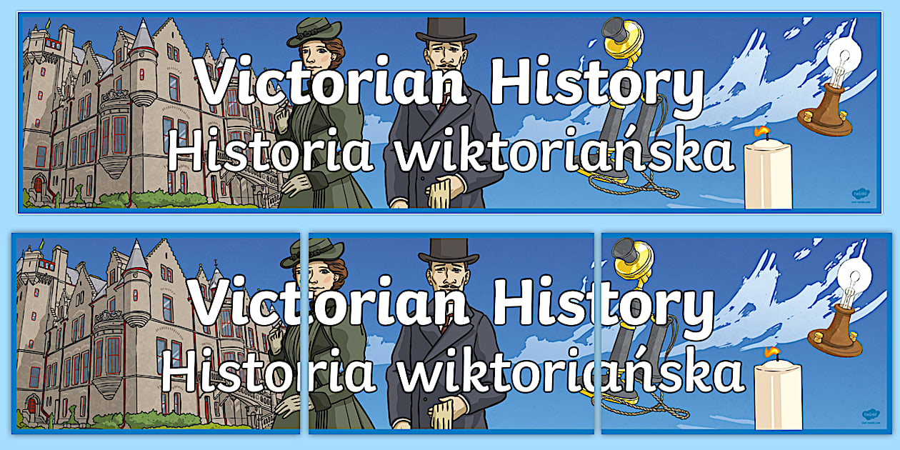 Victorian History Display Banner English/Polish - Victorian History Display