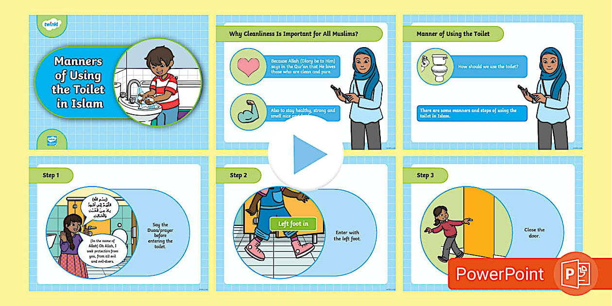 Manners of Using the Toilet in Islam Presentation - Twinkl