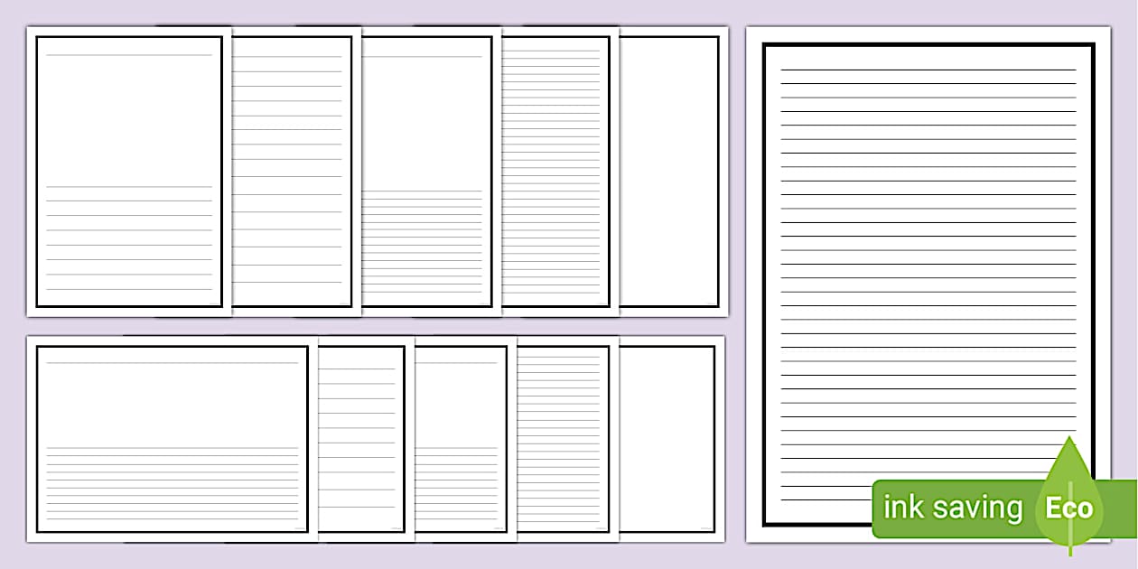 Black Page Border, KS2 Page Border