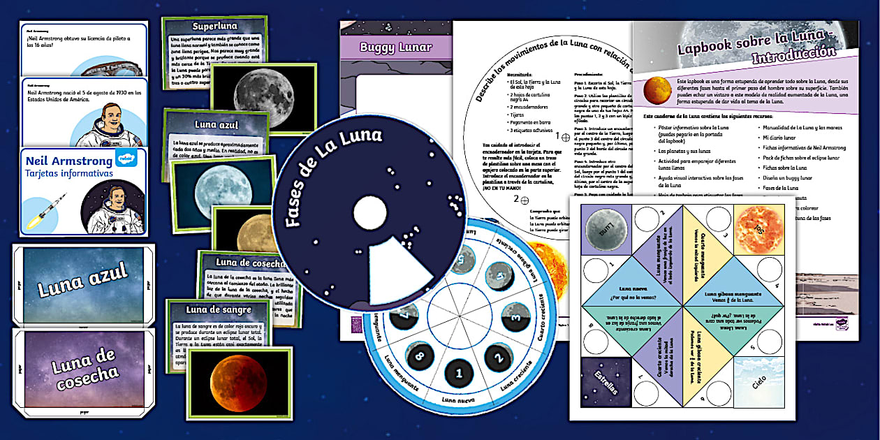 Lapbook: La luna (teacher made) - Twinkl