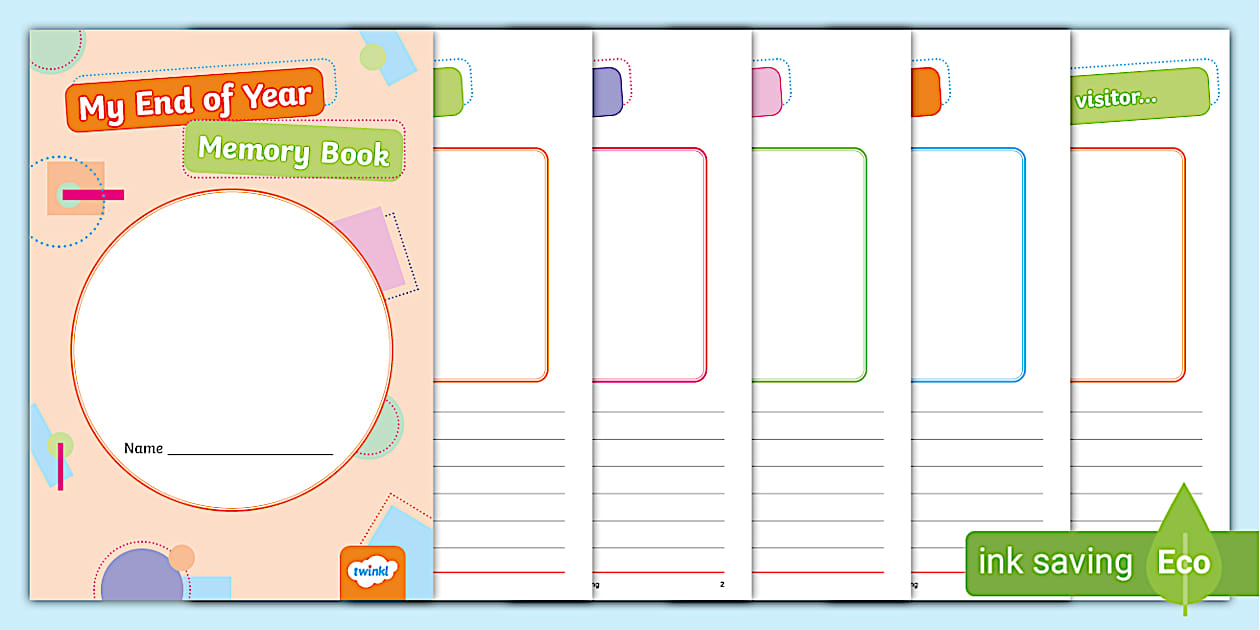 End of Year Memory Book (teacher made) - Twinkl