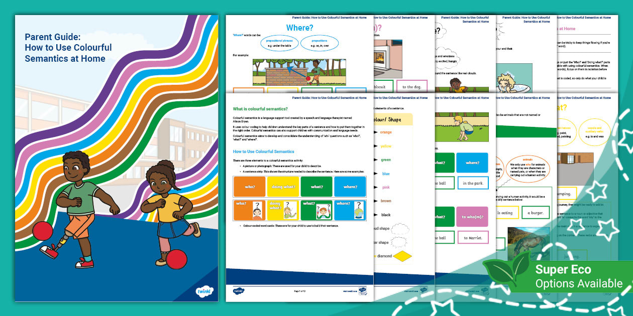 Parent Guide: How to Use Colourful Semantics at Home