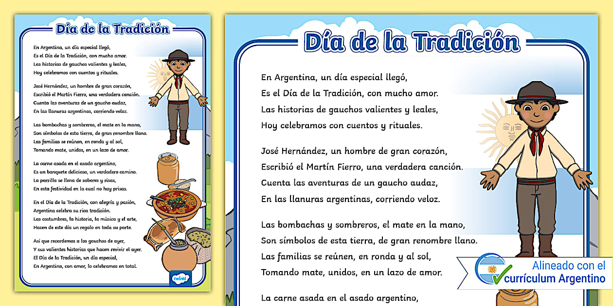 Poesía del Día de la Tradición para niños - Twinkl Argentina