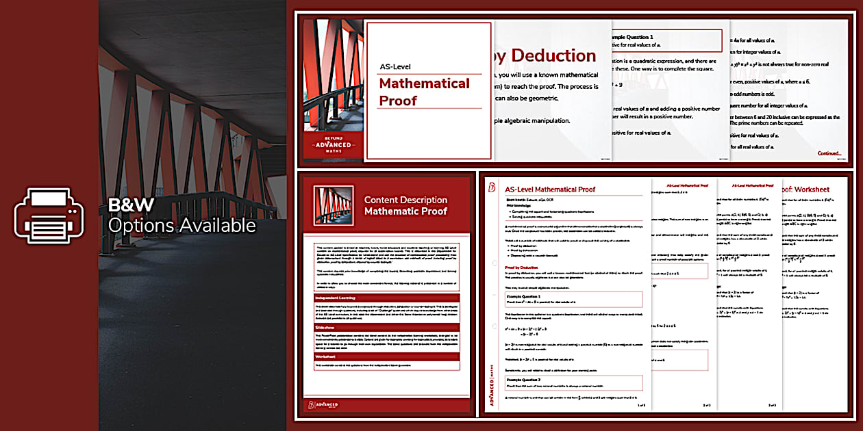 👉 Mathematical Proof Resource Pack | Beyond - Twinkl