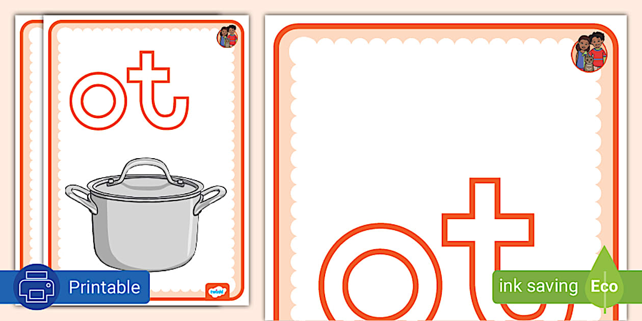 Grade 1 Phonics: -ot Sound Poster (teacher made) - Twinkl