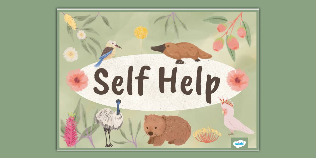 Home Among the Gum Trees Themed Self Help Display Poster