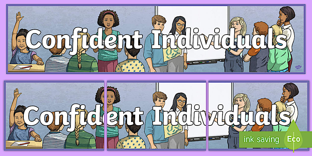 Confident Individuals Display Banner (teacher made) - Twinkl