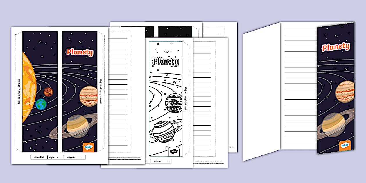 Planety | Szablon | Pisanie (teacher made) - Twinkl