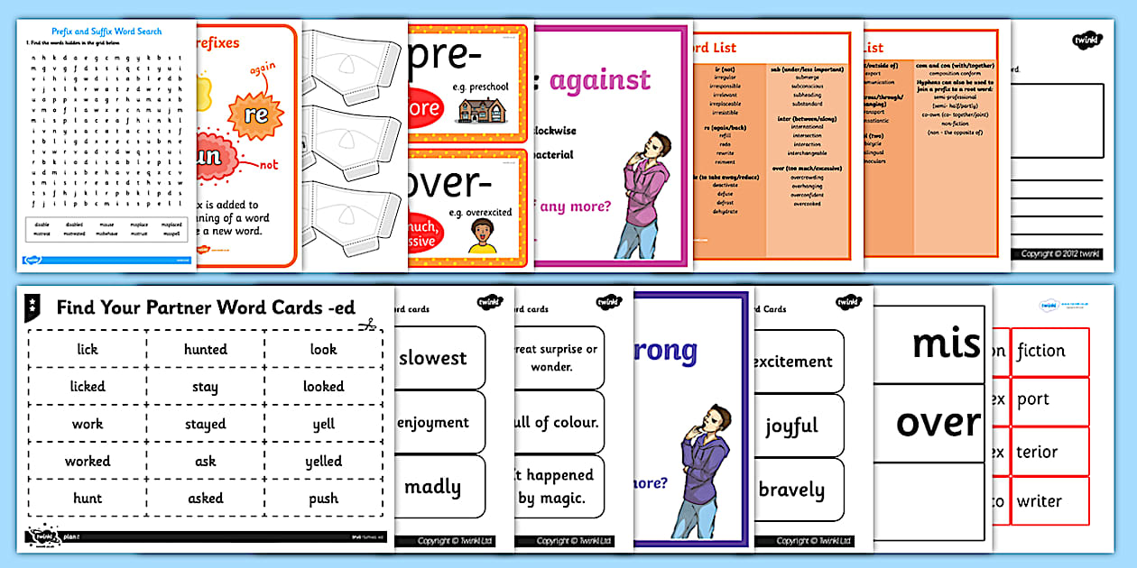 Prefixes and Suffixes - Twinkl