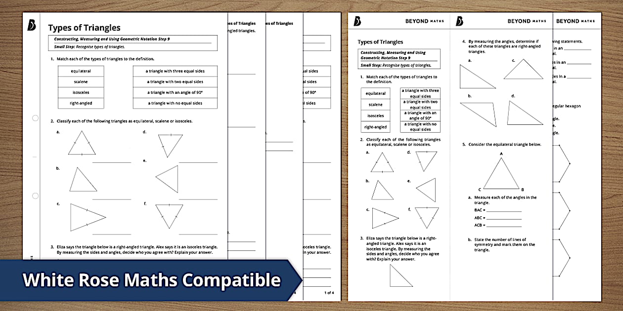 👉 Types of Triangles (Teacher-Made) - Twinkl