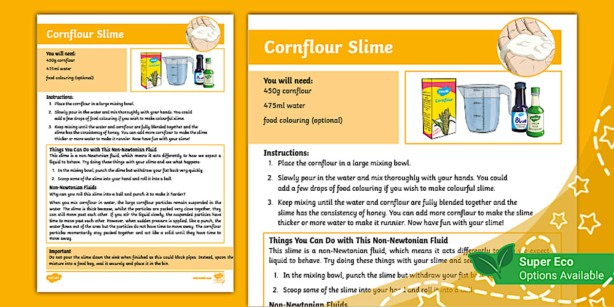 Cornflour Messy Play - Cornflour Slime | Twinkl - Twinkl