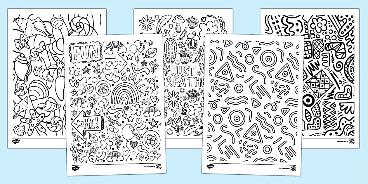 Confidence Boost Mindfulness Colouring Pages