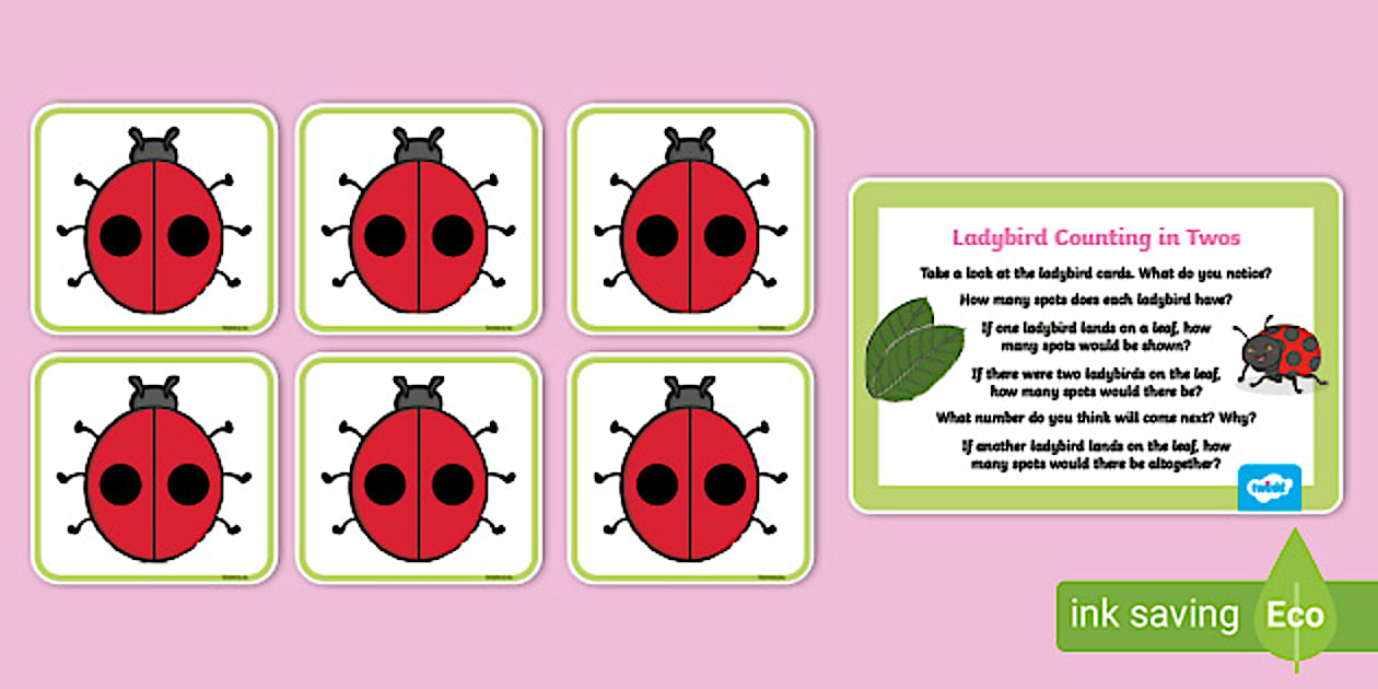 👉 Ladybird Counting in 2s Cards (teacher made) - Twinkl