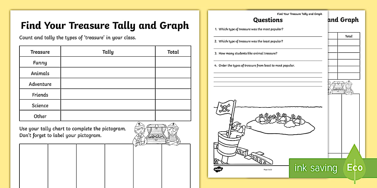 Find Your Treasure Three in a Row Game (teacher made)