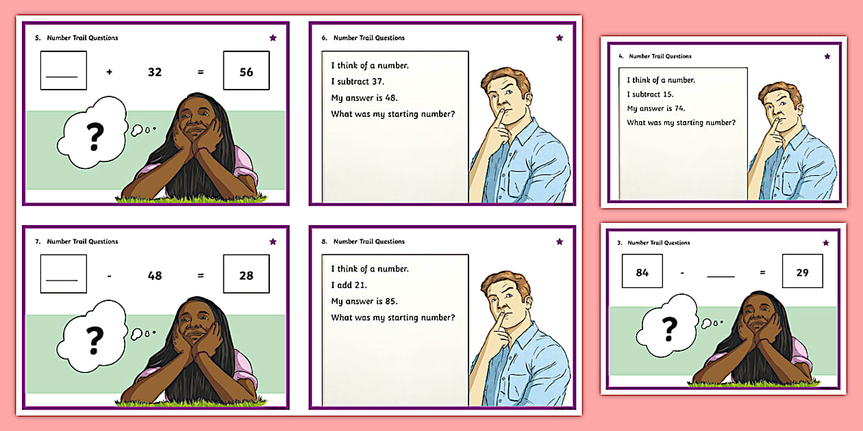 Missing Two-Digit Numbers Challenge Cards - Twinkl