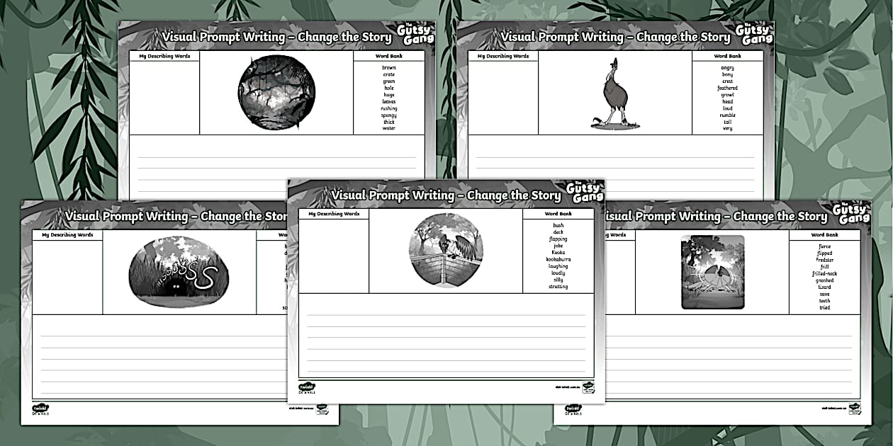 The Gutsy Gang: Book 1 – Visual Prompt Writing Activities