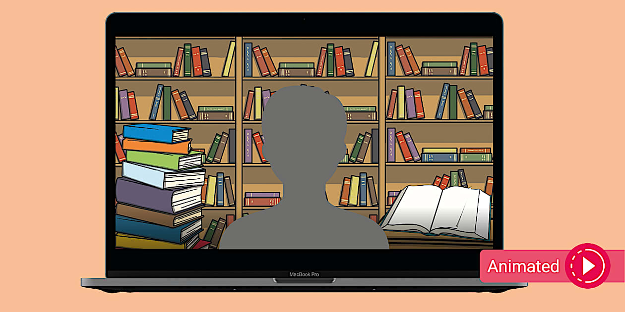 Library Virtual Background | Online Class | Twinkl USA