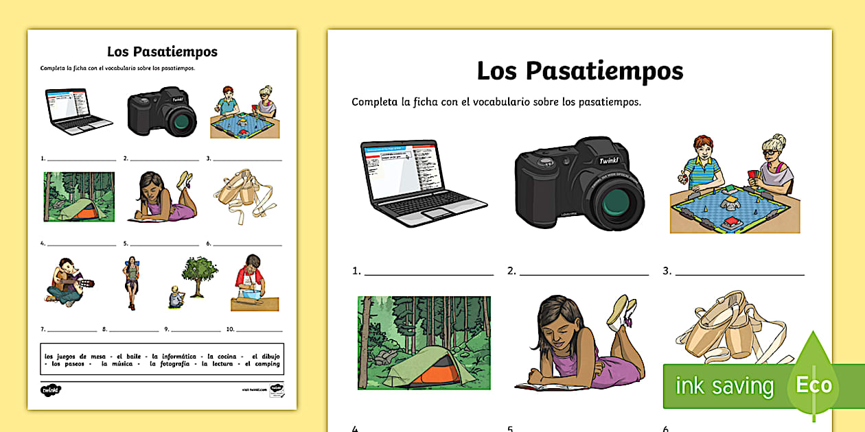 Favourite Hobbies Worksheet / Worksheet (teacher made)