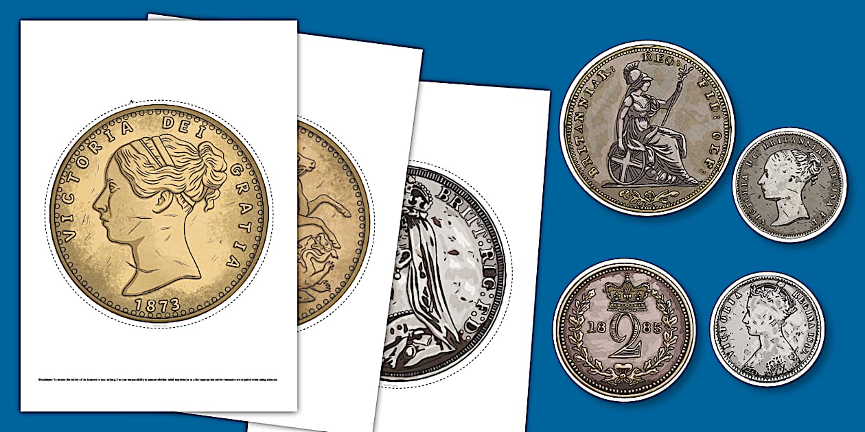 Victorian Coin Cut-Outs (teacher made) - Twinkl