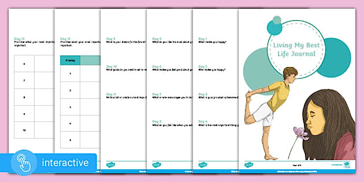 Interactive PDF: Living My Best Life Journal - Pastoral