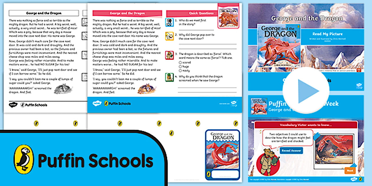 FREE! - Daily Reading: George and the Dragon Activity Pack Ages 5-7