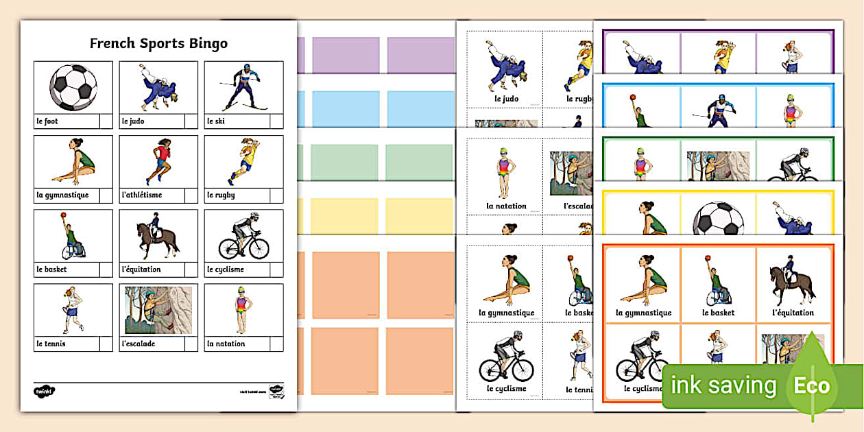 👉 French Sports Bingo - Twinkl - KS2 - Languages