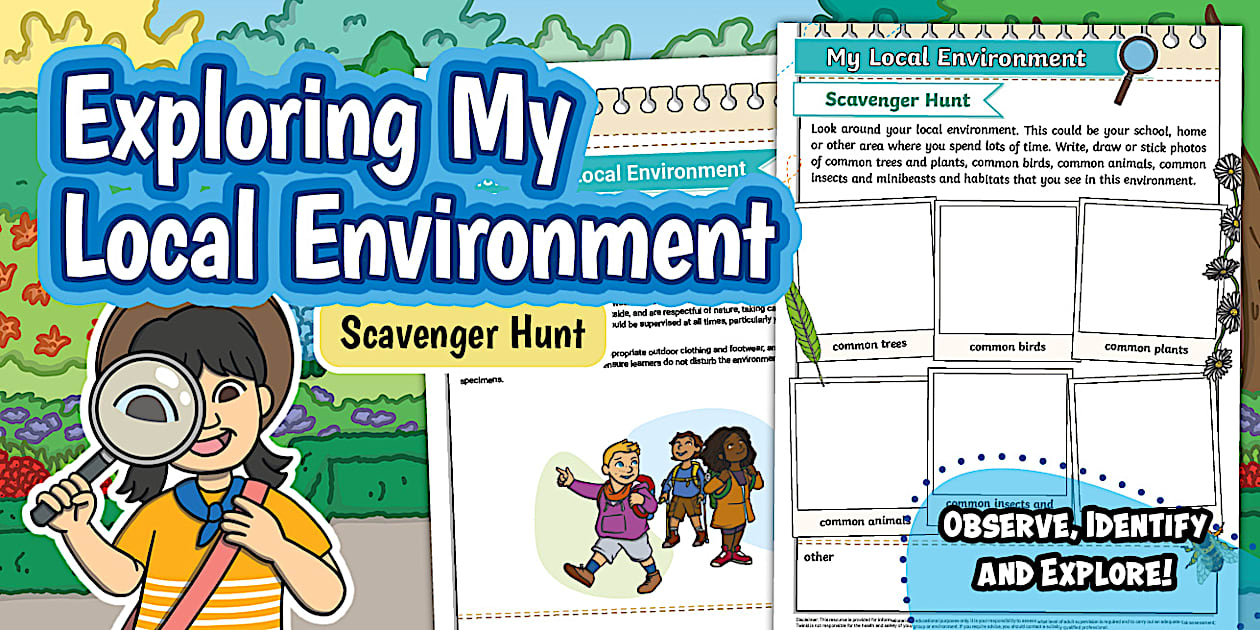 Exploring My Local Environment Scavenger Hunt