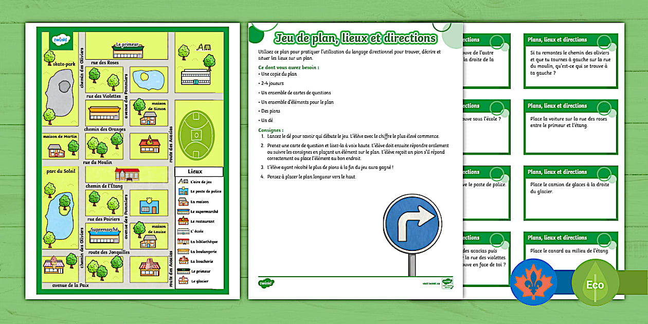 Giving Directions in French Game | Twinkl - Twinkl