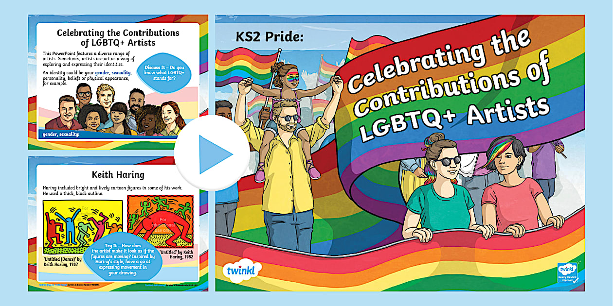 KS2 Pride: Celebrating Contributions of LGBTQ+ Artists PPT