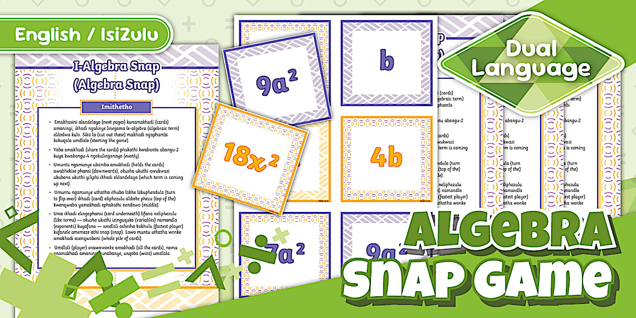 Algebra Snap Game