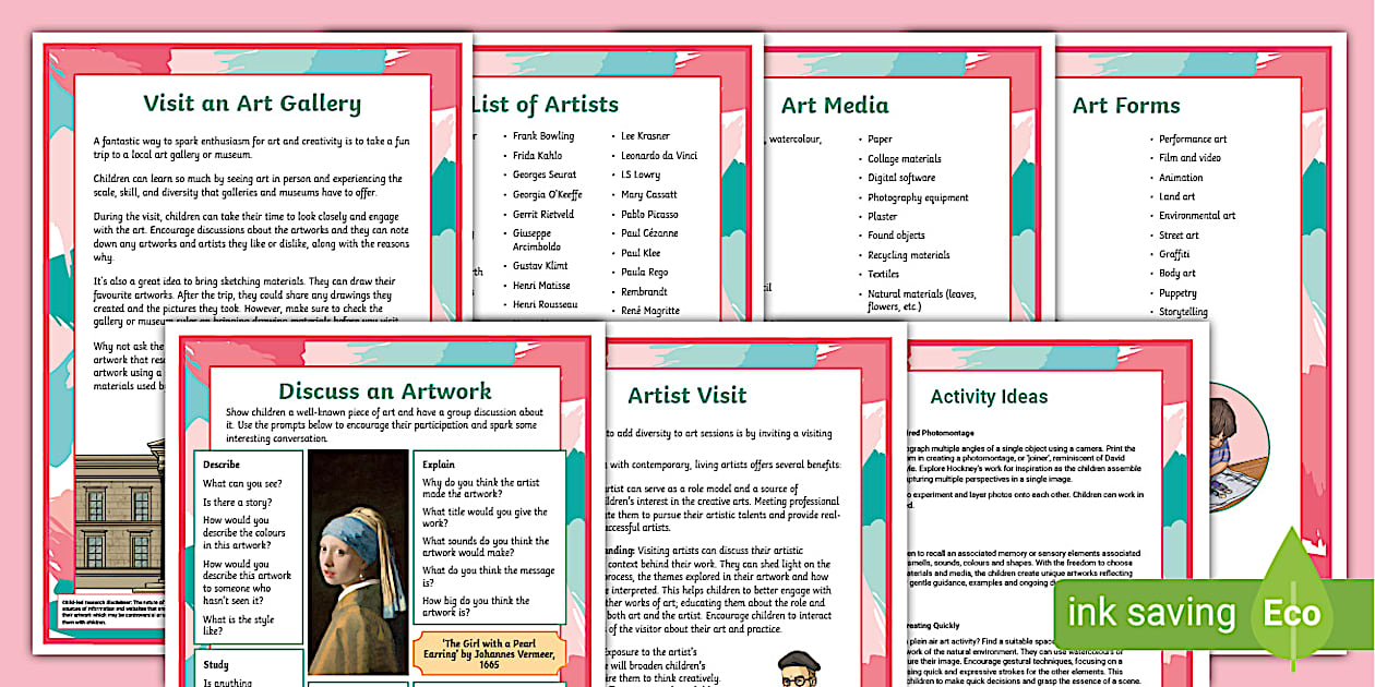 LKS2 Children's Art Week Activity Ideas Pack