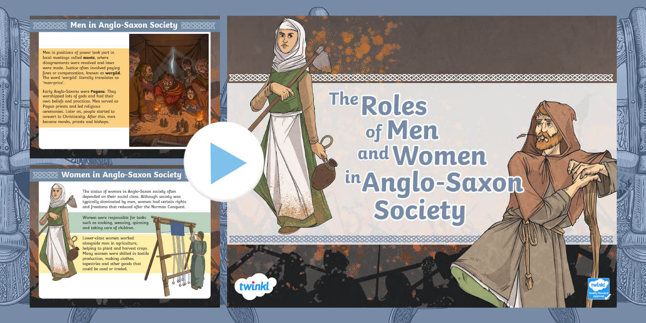 Roles of Men and Women in Anglo-Saxon Society KS2 PowerPoint