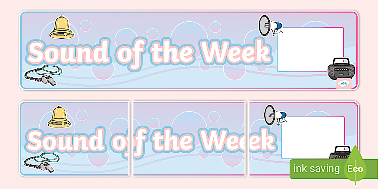 Sound of the Week Display Banner (teacher made) - Twinkl