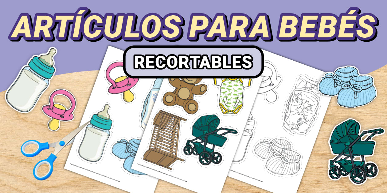 * NEW * Recortables: Artículos de bebé - Decoración