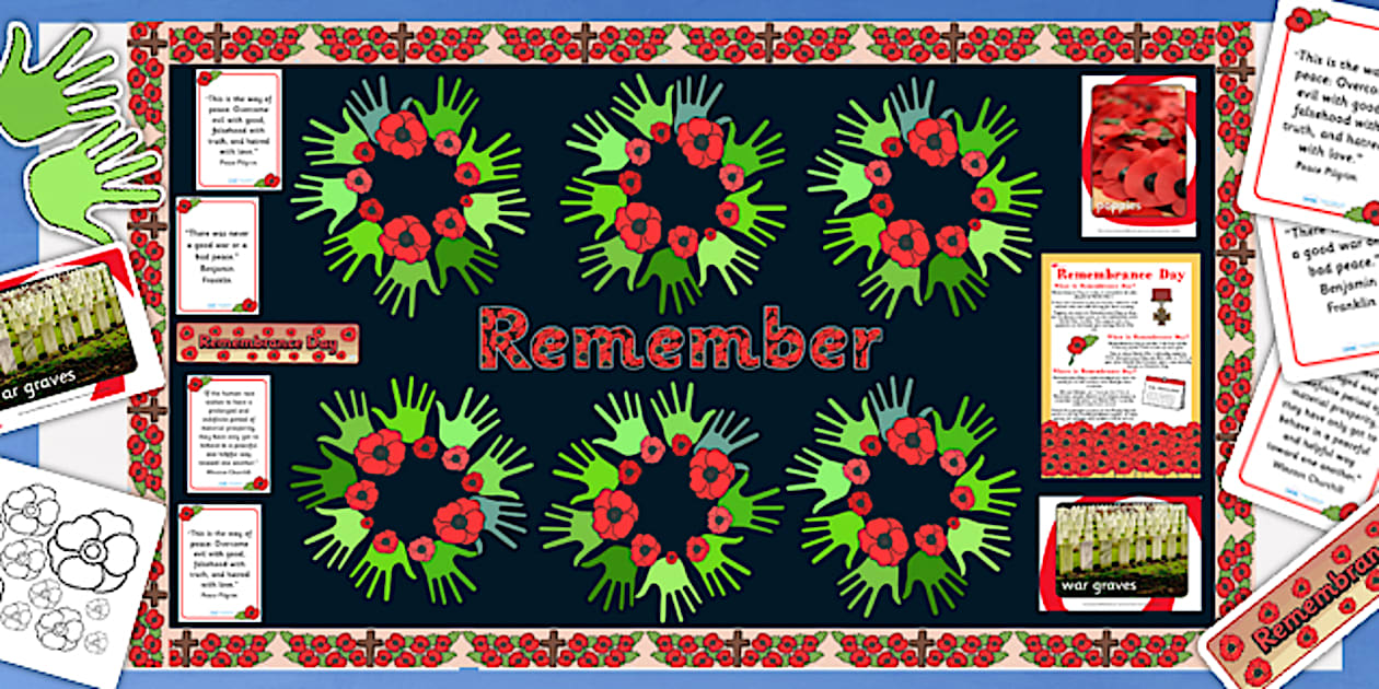 Ready Made Remembrance Day Display Pack (teacher made)