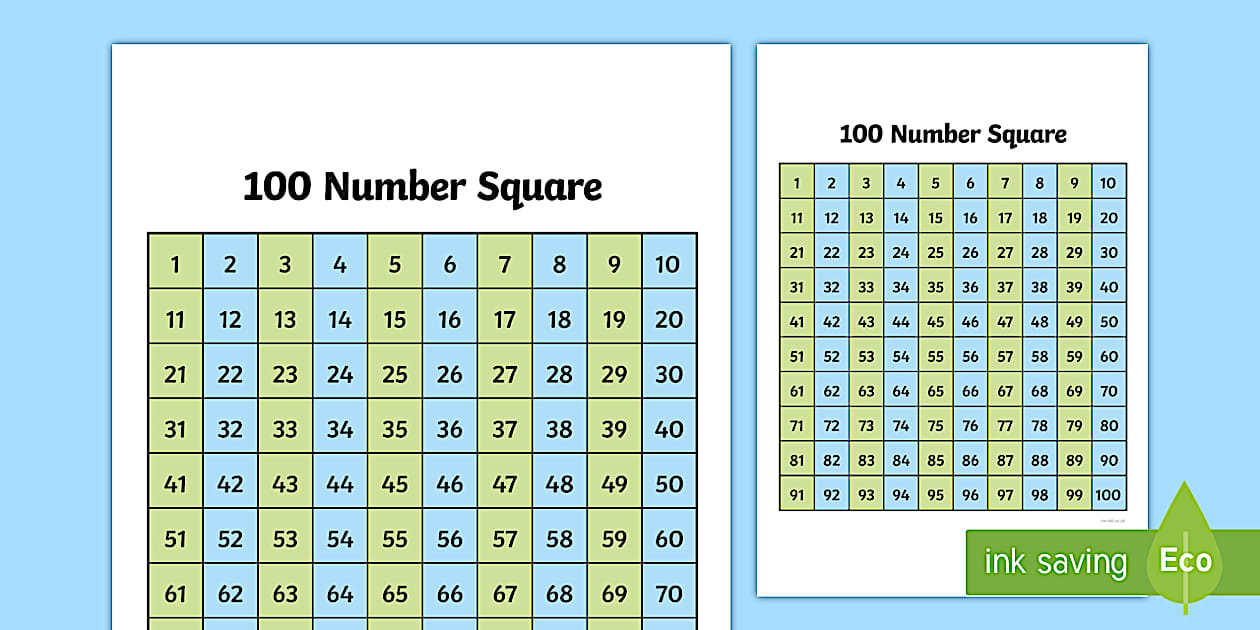 Dyslexic Giant 100 Square (teacher made) - Twinkl