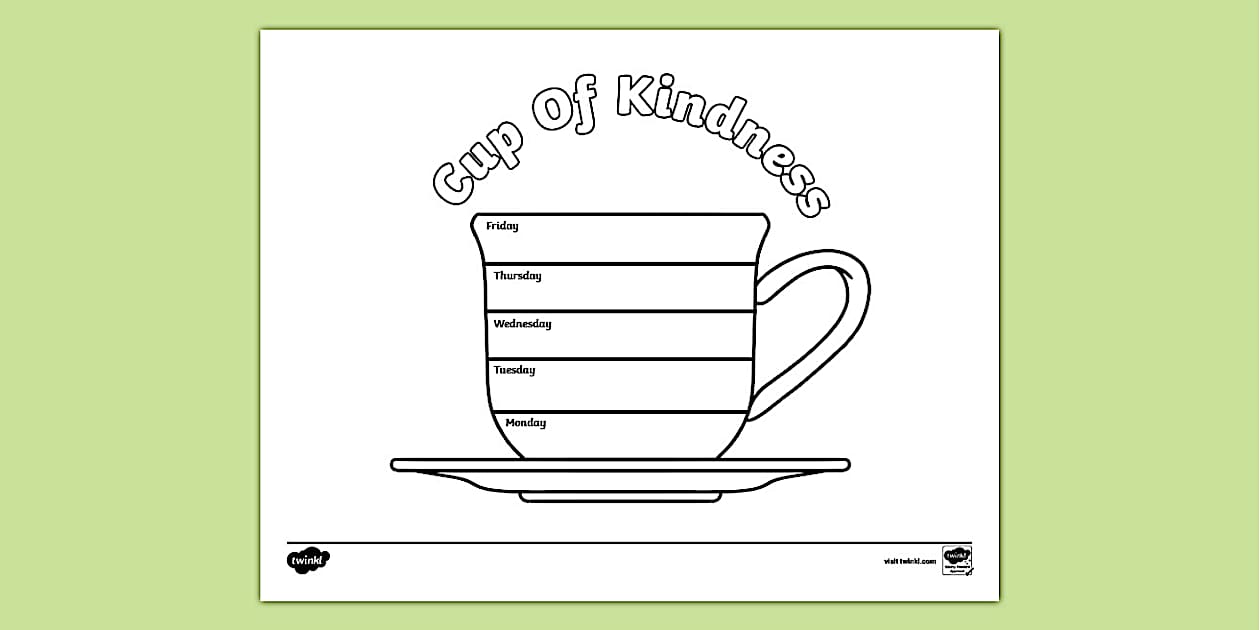 Cup of Kindness Weekly Plan (teacher made) - Twinkl