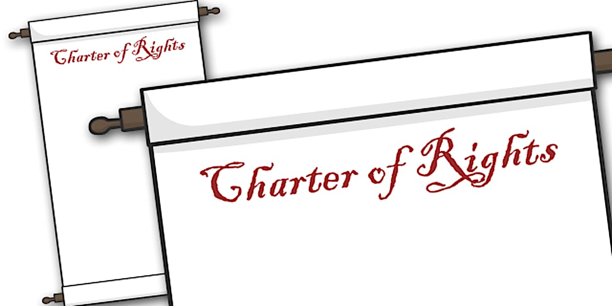 Editable Charter of Rights Writing Template (teacher made)