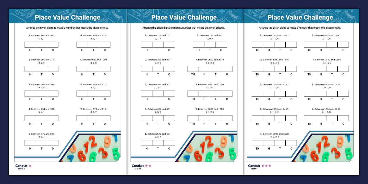 Reinforcing Place Value: Four-Digit Differentiated Actvity Reinforcing Place Value: Four-Digit Differentiated Actvity