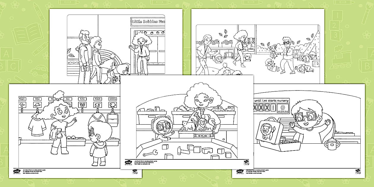 Leo Starts Nursery Colouring Pages (teacher made) - Twinkl