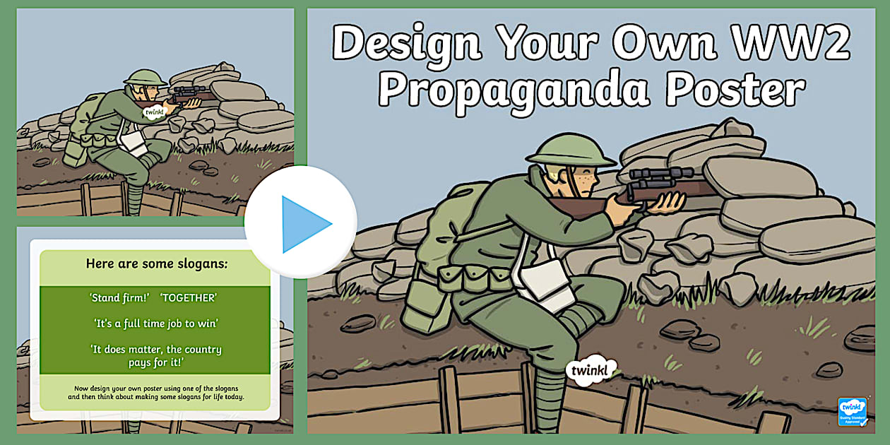 Design Your Own WW2 Propaganda Poster PowerPoint | KS2