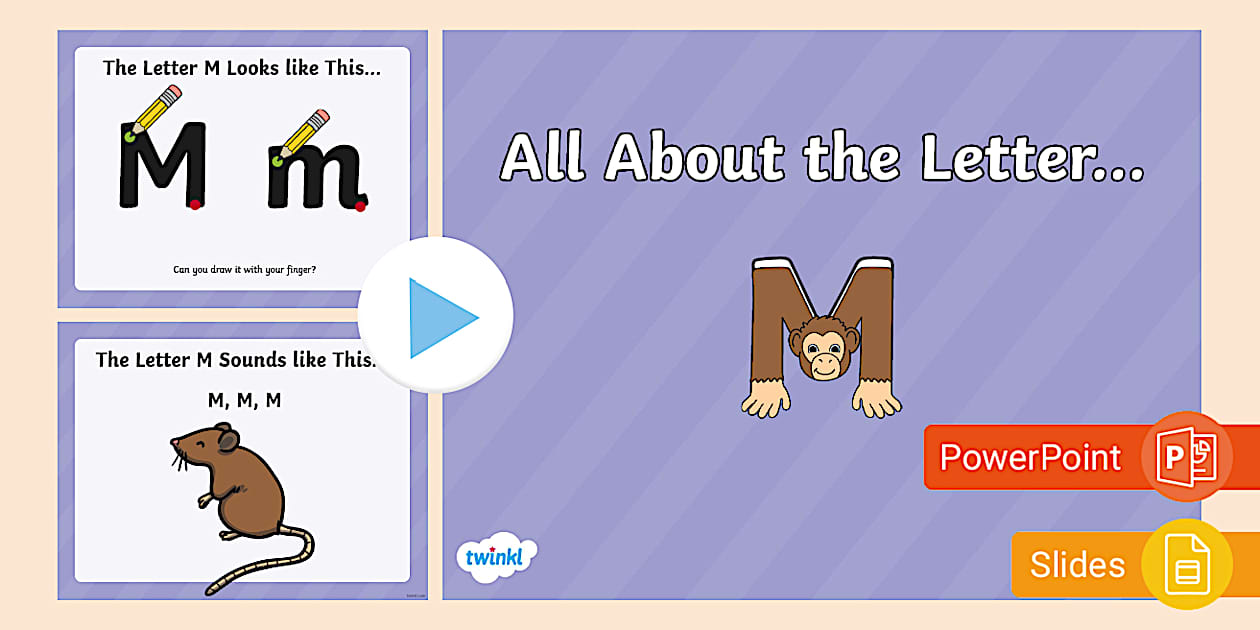 All About the Letter M PowerPoint (teacher made) - Twinkl
