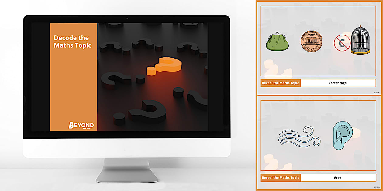 👉 Decode the Maths Topic (teacher made) - Twinkl