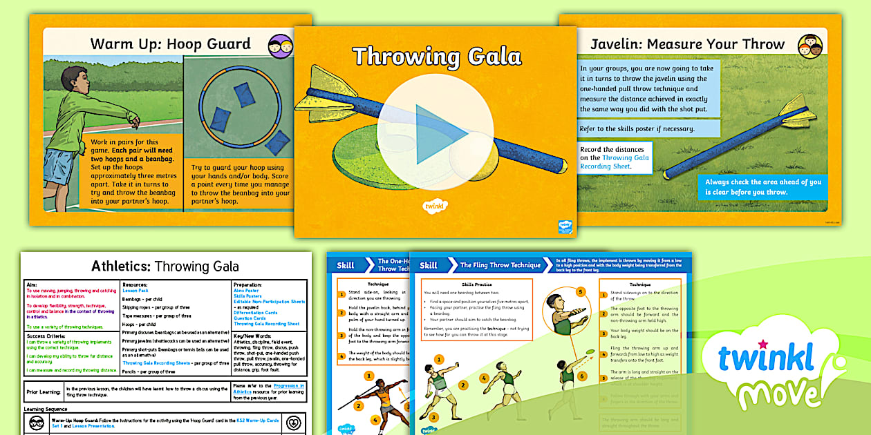 Shot Put Lesson Plan - Year 5 Athletics - Twinkl Move PE