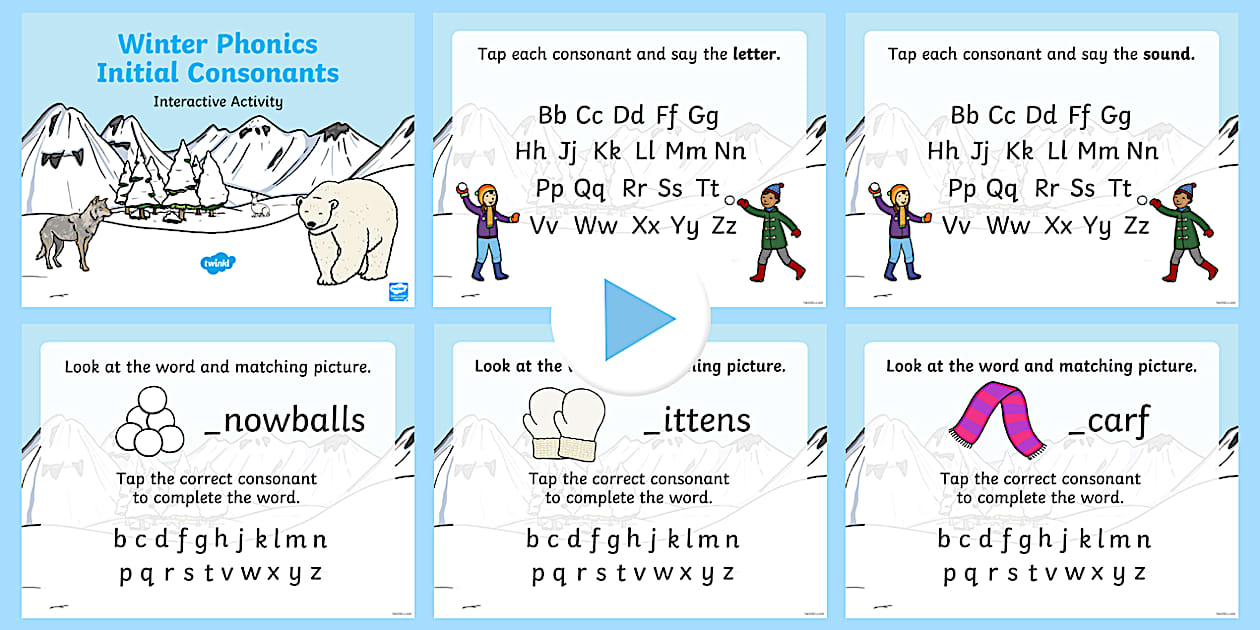 Winter Phonics PowerPoint | ELA | Twinkl USA (teacher made)