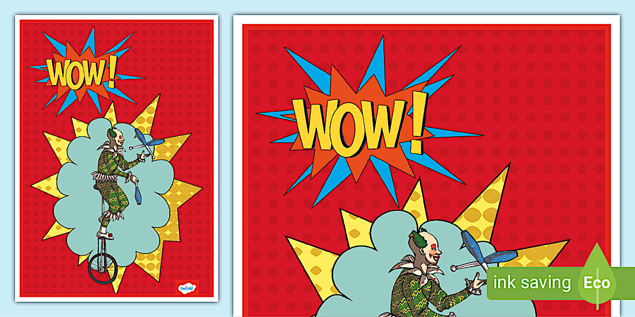 Circus Pop Art Display Poster (teacher made) - Twinkl