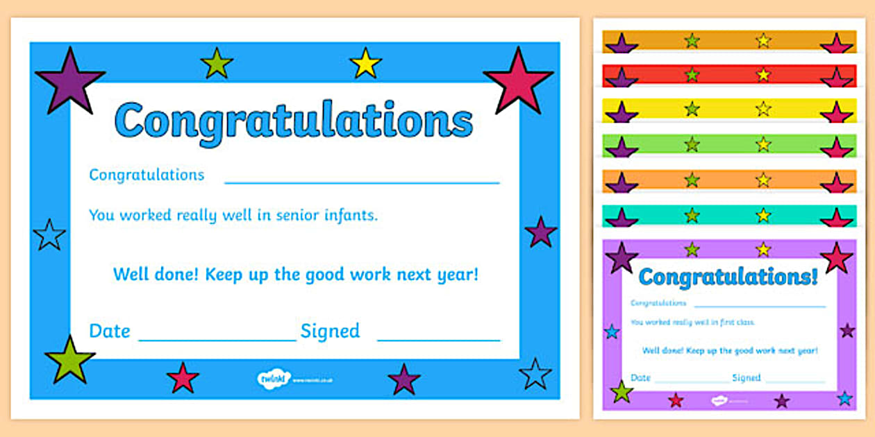 Printable certificates for kids | Resource pack | Twinkl