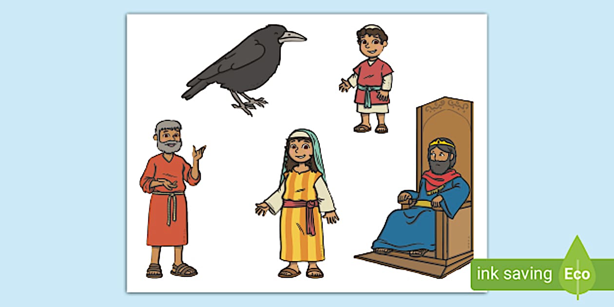 Prophet Elijah Bible Stick Puppets | Resources | Twinkl USA