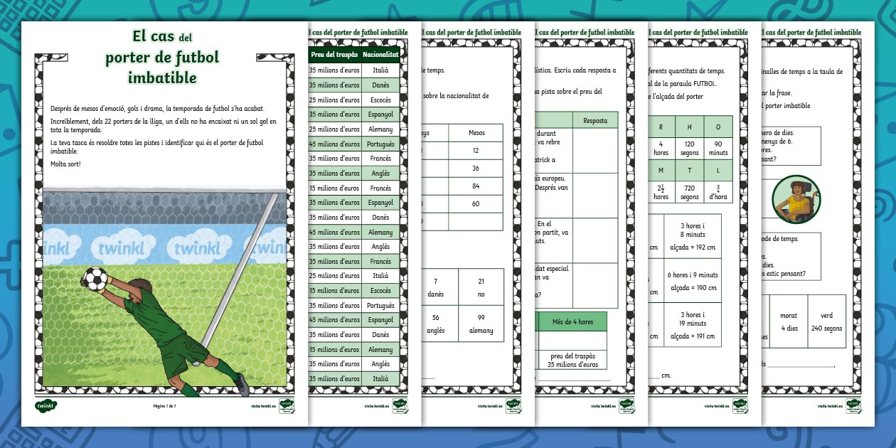 Joc de detectius STEM: El cas del porter de futbol imbatible - Català