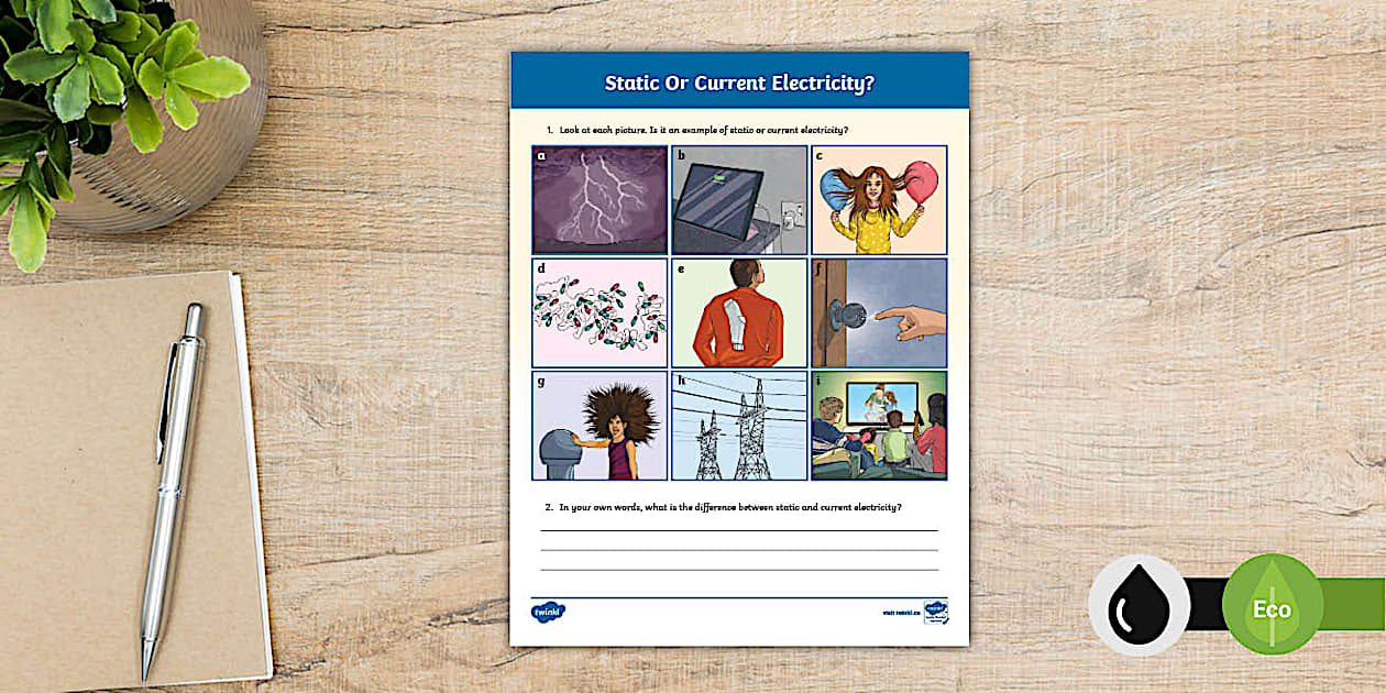 Static Or Current Electricity? (teacher made) - Twinkl
